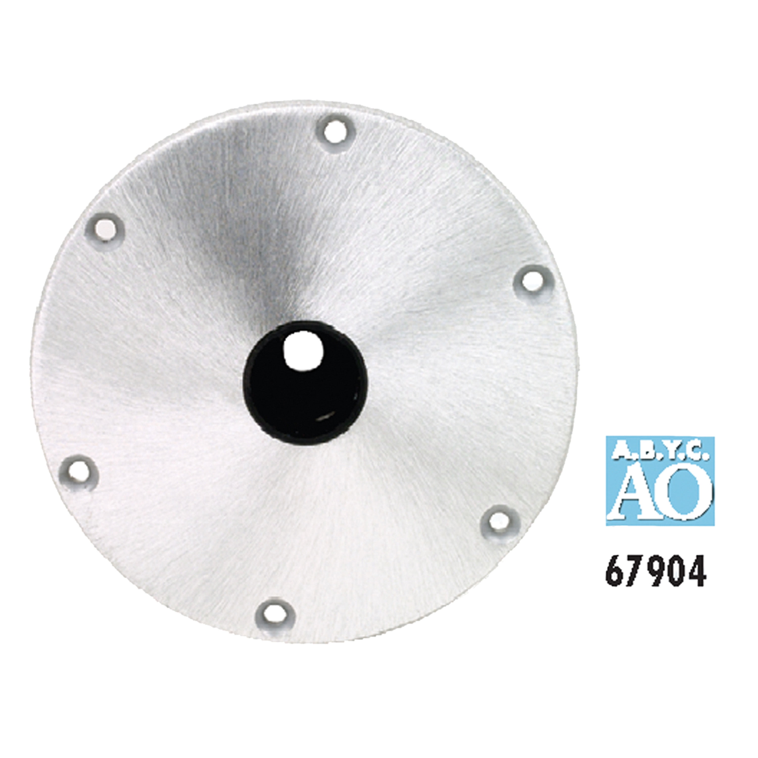 Attwood 67904 Snap-Lock 1.77" Base Plate - 9" Round Aluminum - Walmart.com