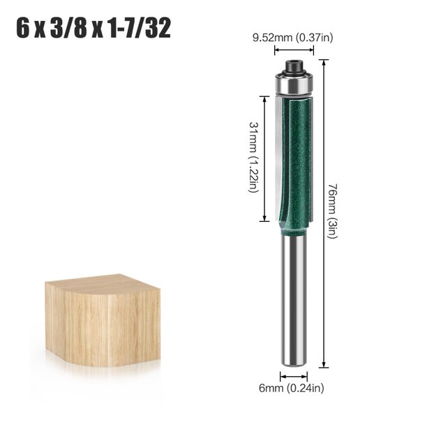 BTOER Professional Tungsten Steel Router Bit Set for Precision ...