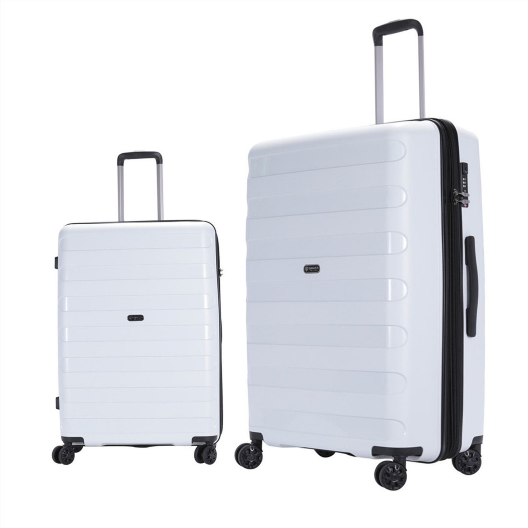 Ginza Travel Luggage 2 Piece Sets Expandable Suitcase Set with Double ...