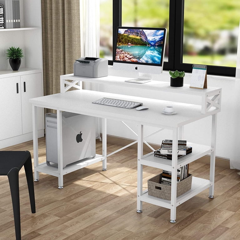 Tribesigns 55 Inch Computer Desk Large Modern Office Desk Computer