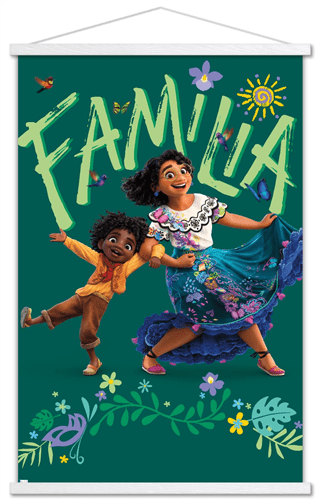 Disney Encanto - Duo Wall Poster with Wooden Magnetic Frame, 22.375" x ...