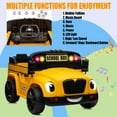 FINITO Electric School Bus Ride-On Toy, 24V, 4 Wheels, Remote Control ...