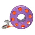 Scuba Choice Aluminum Finger Spool 75ft Dive Reel w/Bolt Snap-Purple ...