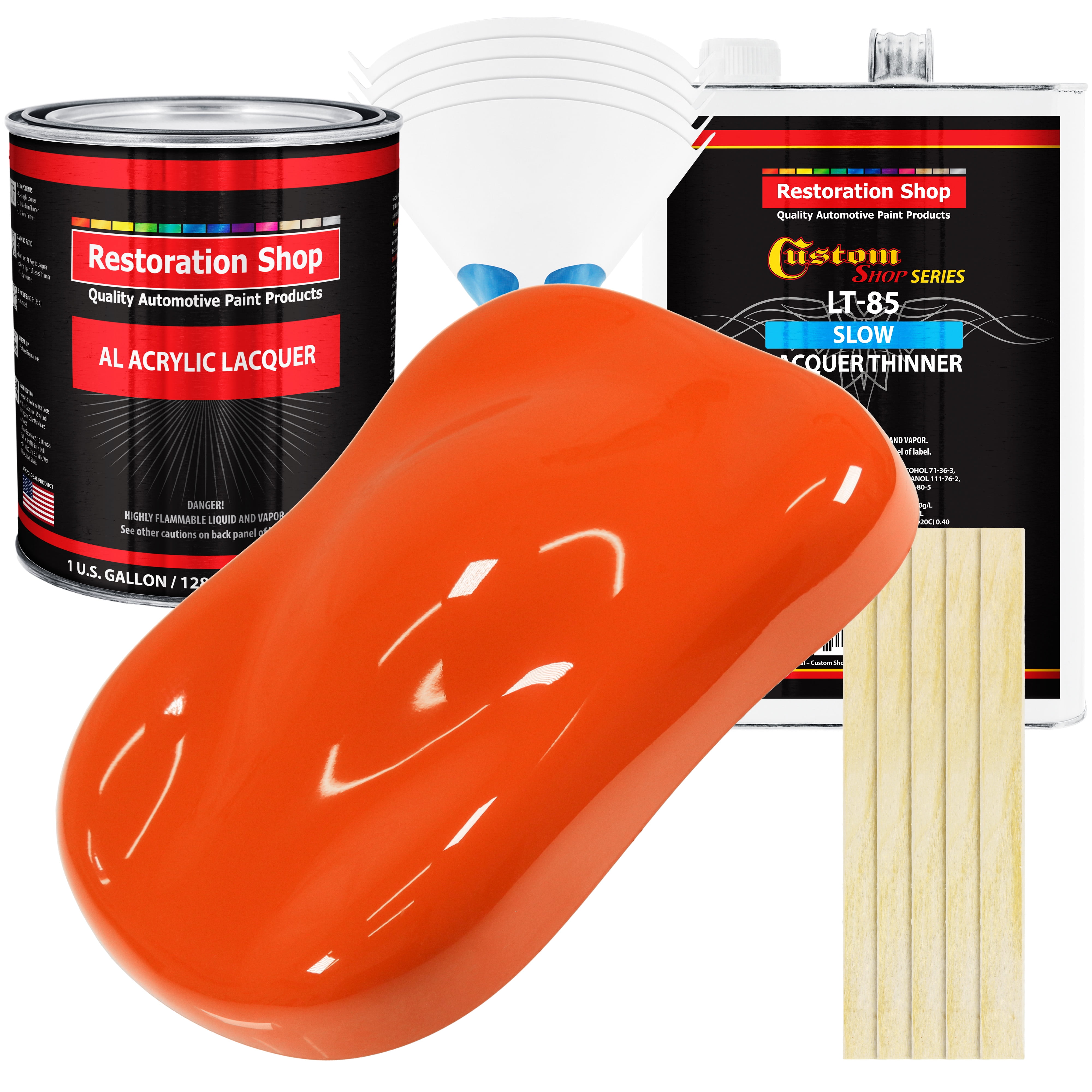 Restoration Shop - Hugger Orange Acrylic Lacquer Auto Paint - Complete ...