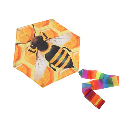 FAGINEY Kite,Flying Kite,Outdoors Cartoon Kite Bee Pattern Kite With ...