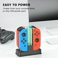 Joy-Con Lite Charging Dock for Nintendo Switch, LED Pro Controller ...