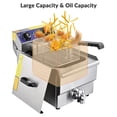 Drevy Deep Fryer 11.7L Stainless Steel Basket Single Timer Drain ...