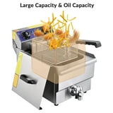 Drevy Deep Fryer 11.7L Stainless Steel Basket Single Timer Drain ...