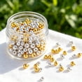 DESIGNICE 60pcs Ball Mixed Stopper Crimp Beads for Jewelry Making, 4 ...