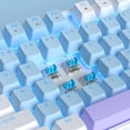 75% Mechanical Gaming Keyboard, Blue Switch, LED Blue Backlit, 87 Keys ...