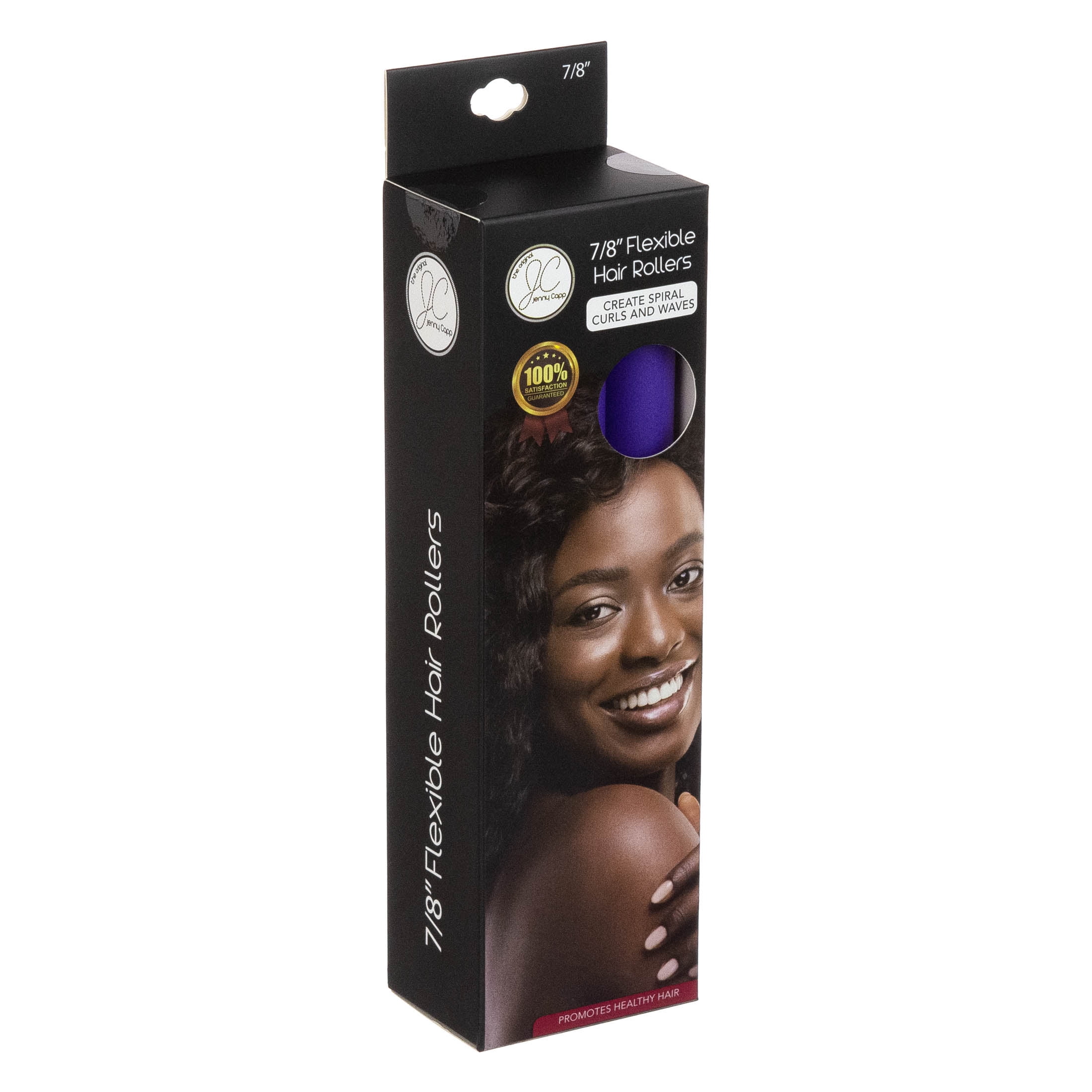 Jenny Capp Hair Rollers 3/4'' Flexible Foam Purple Rollers - Walmart.com