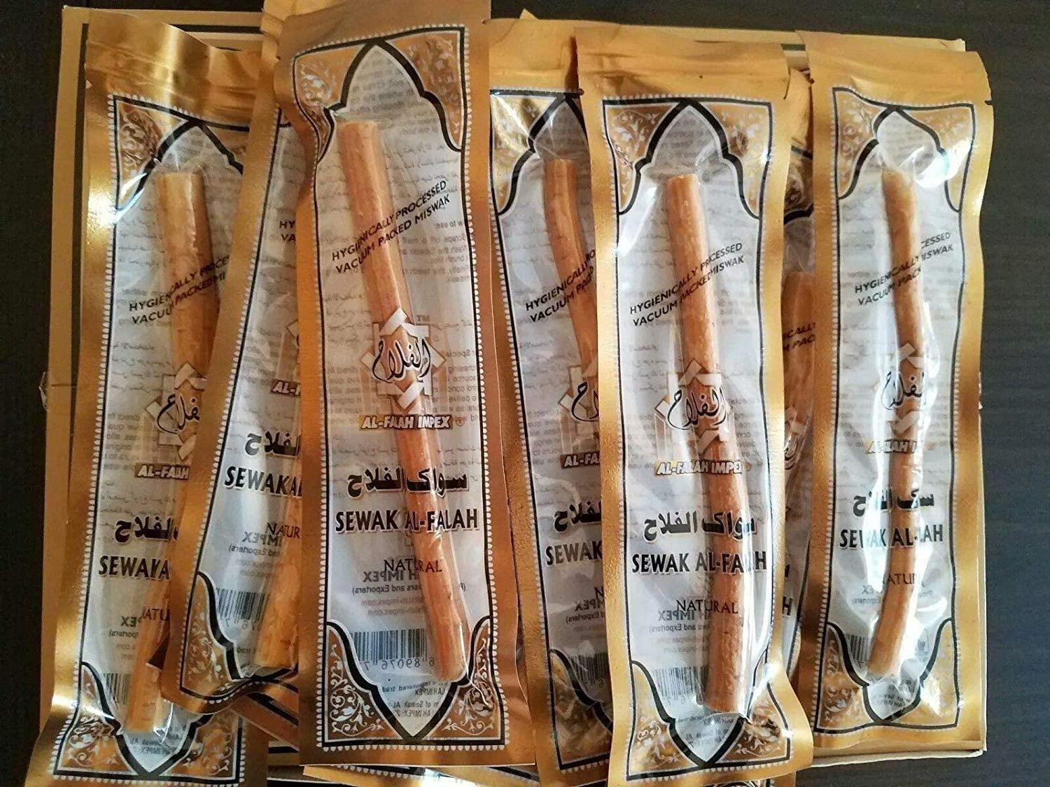 Buy Sewak Al-Falah: Miswak (Traditional Natural Toothbrush) (10 Pack ...