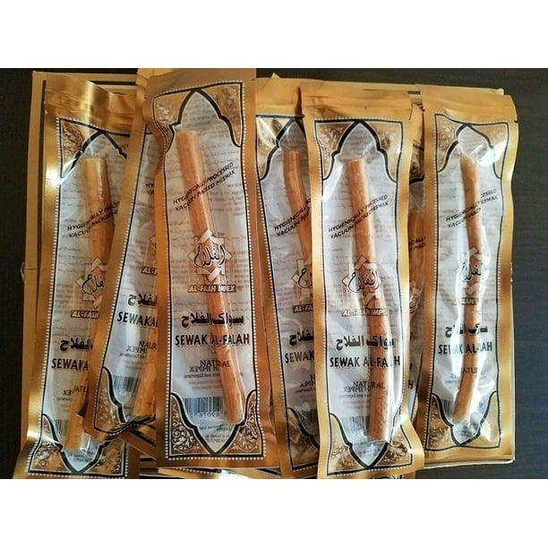 Sewak Al-Falah: Miswak (Traditional Natural Toothbrush) (10 Pack ...