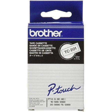 Brother 12mm Black on White Laminated Tapes | Walmart Canada