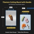 PLUMYHG-Titanium Cutting Boards for Kitchen Chopping Board with Handle ...