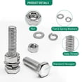 520pcs Hex Bolt and Nuts and Washers Assortment Kit, 304 Stainless ...
