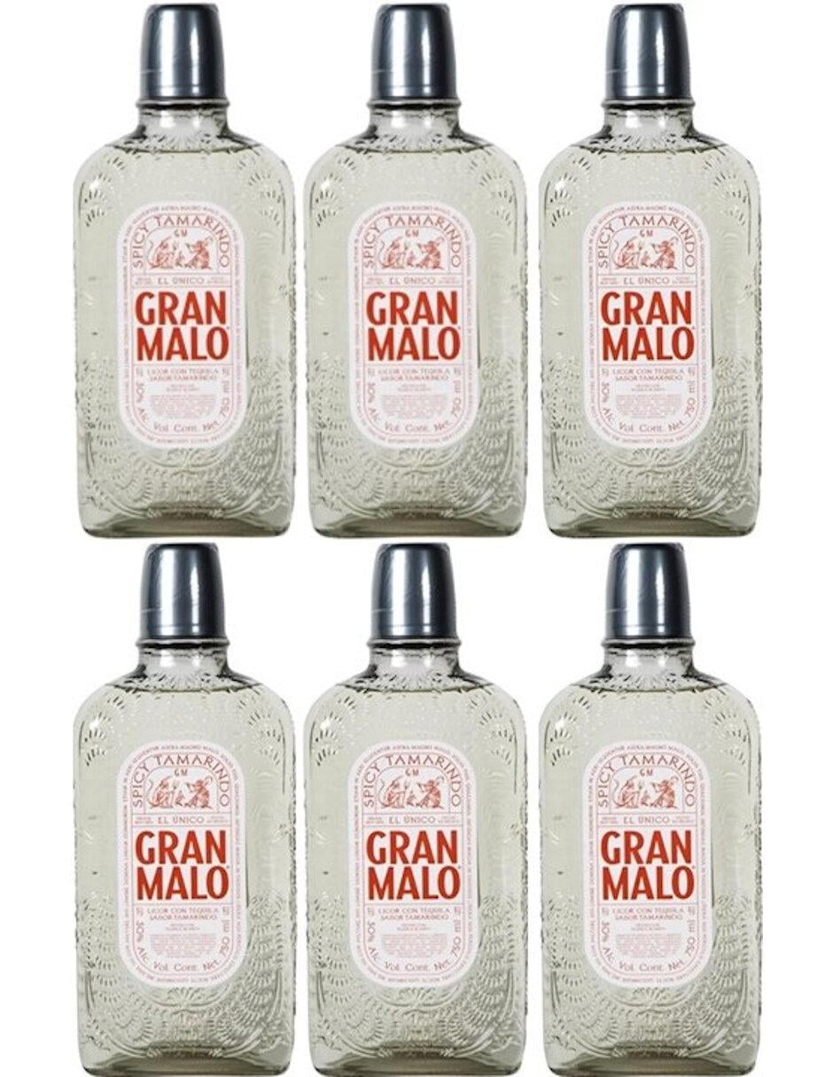 Pack de 6 Licor de Tequila Gran Malo Tamarindo 750 ml | Walmart en línea