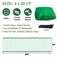 Quobiad, Garden Fence, 4'x100', Durable Plastic Safety Fence with 50 ...