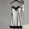 Vgavtl Sleeveless Womens Summer Nightgowns Short Sexy Silver Sleep