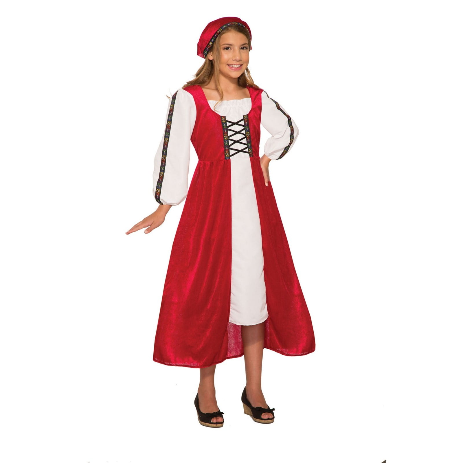 Girls Renaissance Faire Girl Costume - Walmart.com