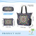 Beach Tote Bag with Waterproof Wet Pocket & Detachable Pouch for Pool ...