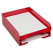 JAM Paper Stackable Paper & Letter Trays, Red, 1 per Pack - Walmart.com