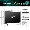 Hisense 55-Inch Class A7 Series Dolby Vision HDR 4K UHD Google Smart TV ...
