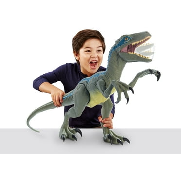 Jurassic World Animatronic Hand-Controlled Baby Blue Dinosaur Puppet ...