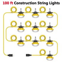 Free Shipping! Maxxima Heavy Duty LED Construction String Light - 5,000 Lumens, 40 Watts, 50 Ft ...