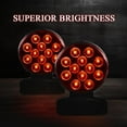 PIT66 Magnetic Towing Light Kit, 12 Volt LED, Brake Tail Signal, 1Pair ...