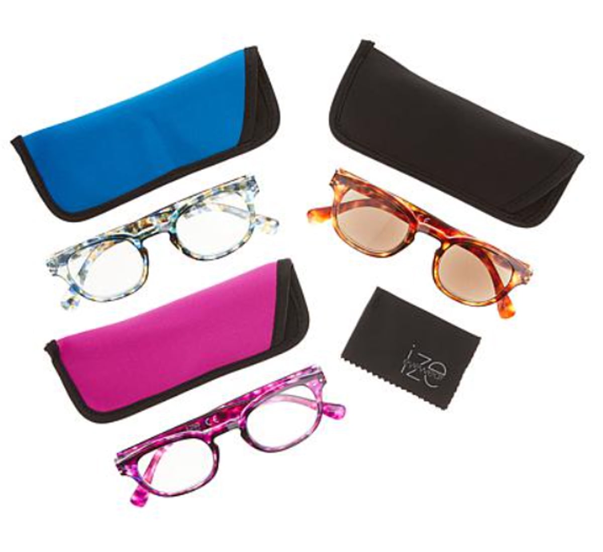 Ize Blue Light Readers with Sunglass Reader Purple,/Blue /Brown ...