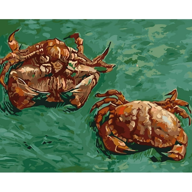 DIY Oil Painting Mythical creature Liquid Water Arthropod Marine ...