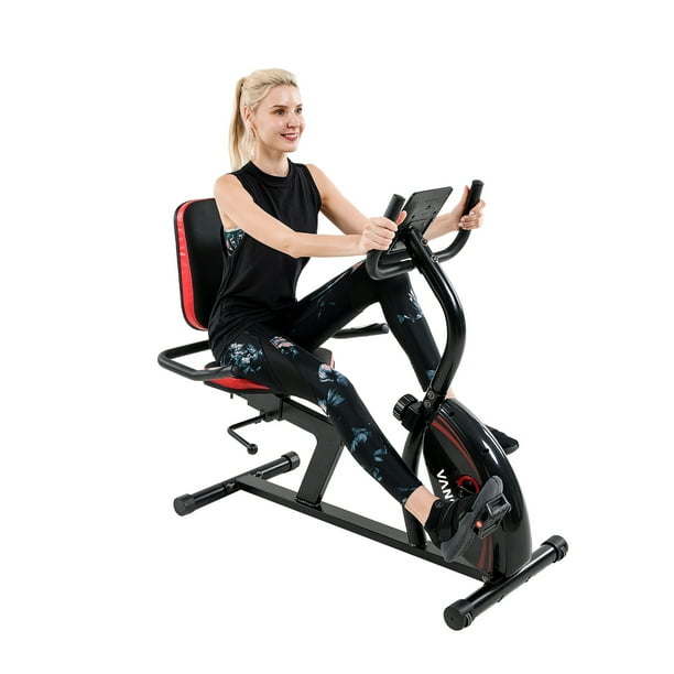 Vanswe Recumbent Exercise Bike 16 Levels Resistance Maximum Weight 380 ...