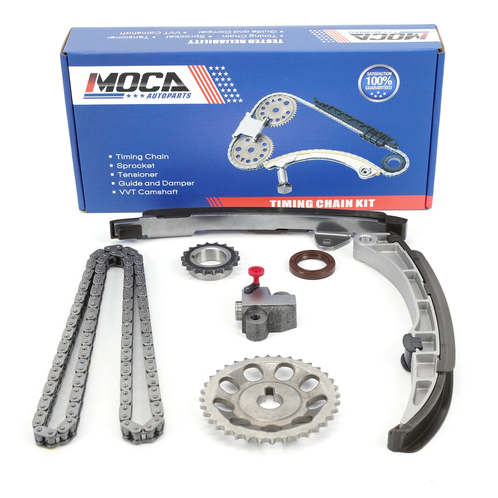MOCA AUTOPARTS Timing Chain Kit Fit for 2000-2005 Toyota Vitz Yaris 1.3 L4 - Walmart.com