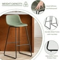HeuGah Bar Height Bar Stools Set of 4, Barstools with Backs, Modern Bar ...