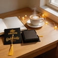 Nsxcdh Graduation Cap Candy Box Black Square Favor Box with Tassel Grad ...