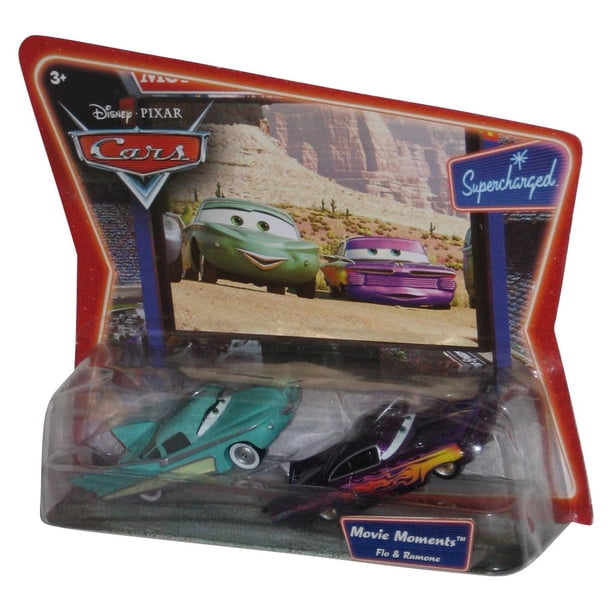 Disney Pixar Cars Movie Moments Flo & Ramone Supercharge Toy Car Set ...