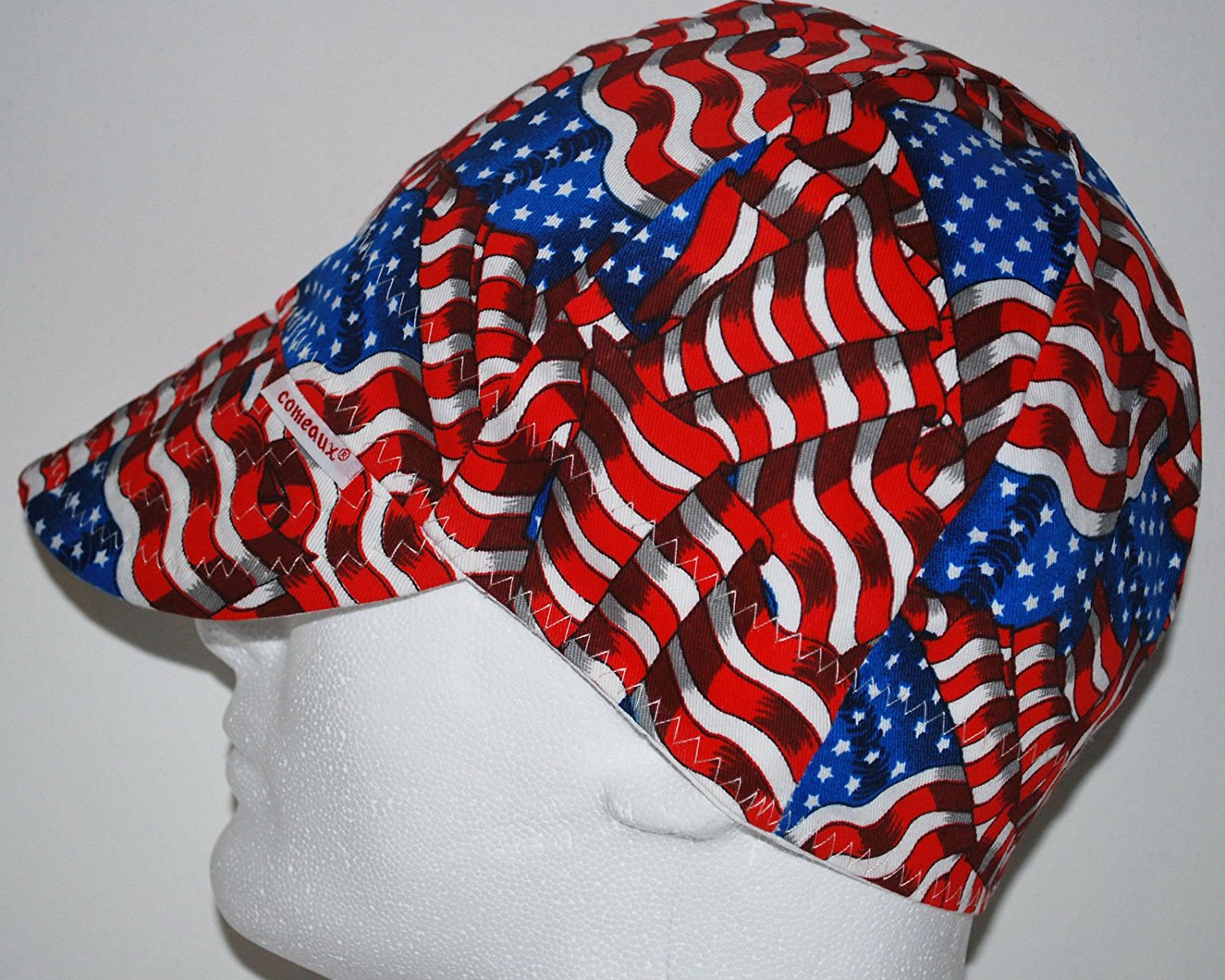 Comeaux Caps Reversible Welding Cap Stars Stripes Size 7 1 8