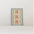 Affixzi Cool Club Wall Art Retro Ticket Print Striped Nursery Decor ...