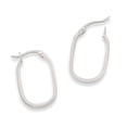14K Gold Paperclip Oval Tube Hoop Earrings for Women – High Polish ...