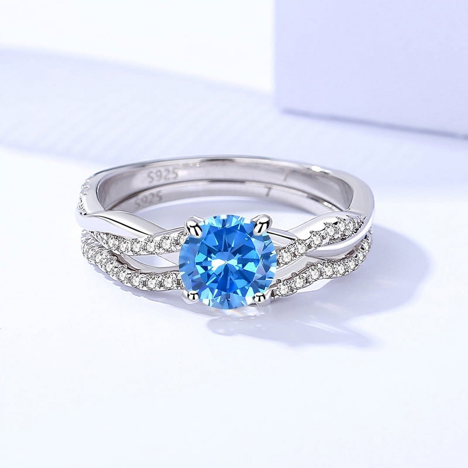 Click here for Neyseki S925 Sterling Silver 1 Karat Moissanite Ri... prices