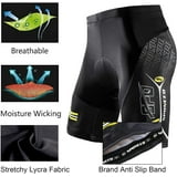 Sponeed Padded Cycling Shorts Men MTB Bicycle Tights Road Riding Pants Yellow M - Walmart.com