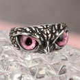 10MM Unisex Stainless Steel Vintage Gothic Demon Eye Owl Biker Ring ...