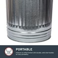 Behrens 31-Gallon Galvanized Steel Outdoor Garbage Can with Metal Lid ...