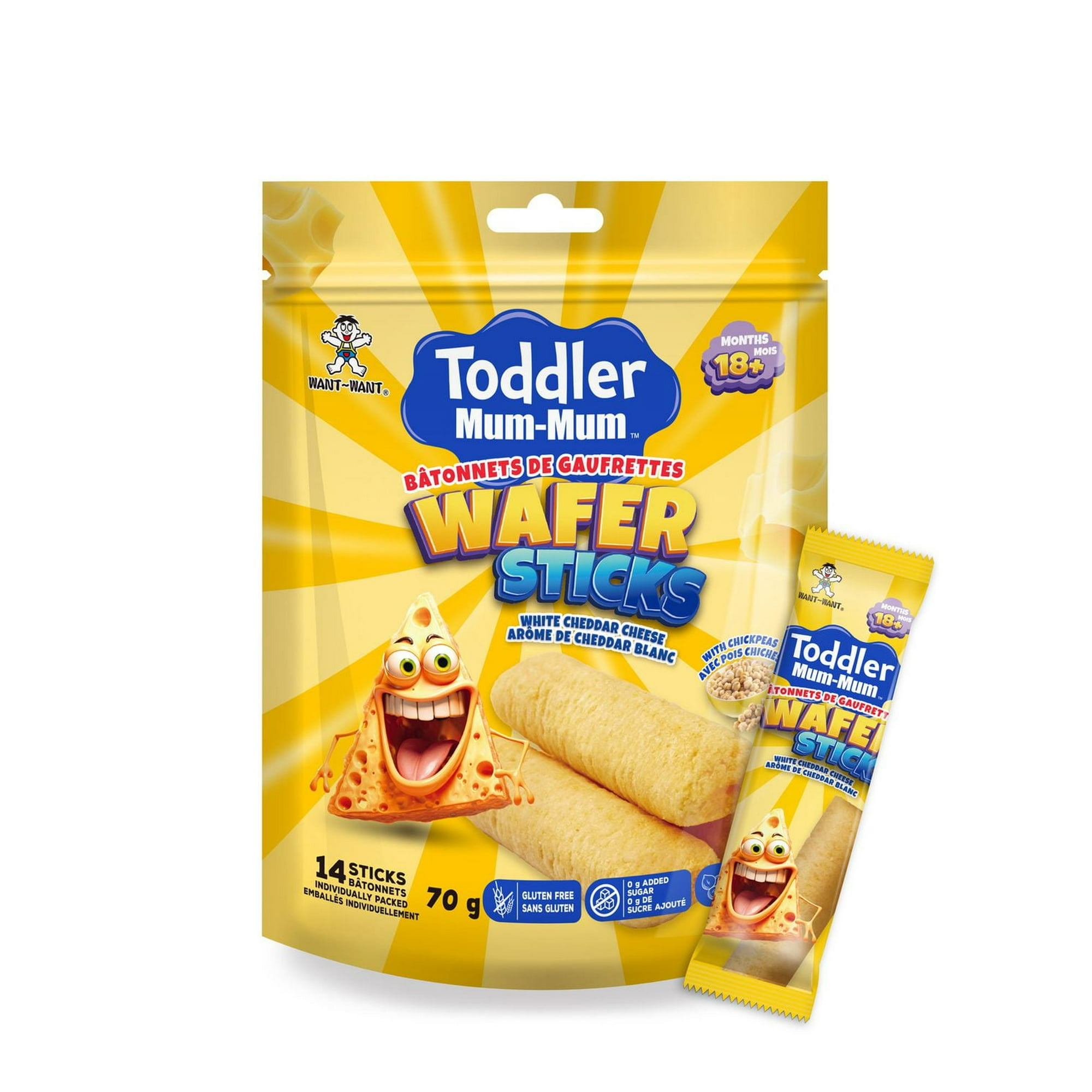 Click here for Want Want Toddler Mum-Mum Wafer Sticks White Chedd... prices