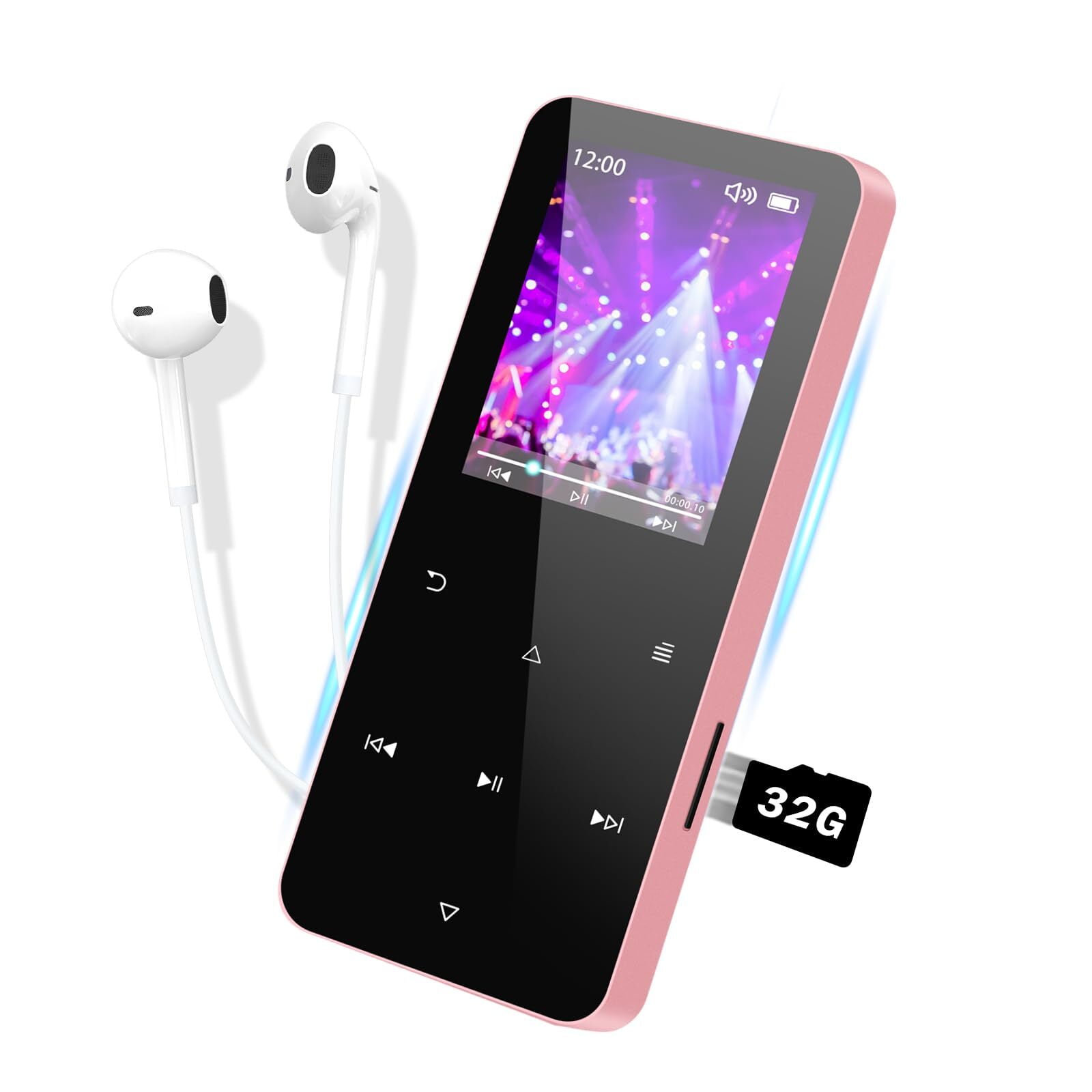 36GB Mp3 Player with Bluetooth 5.0,Play Music up to 30 Hrs.Portable ...