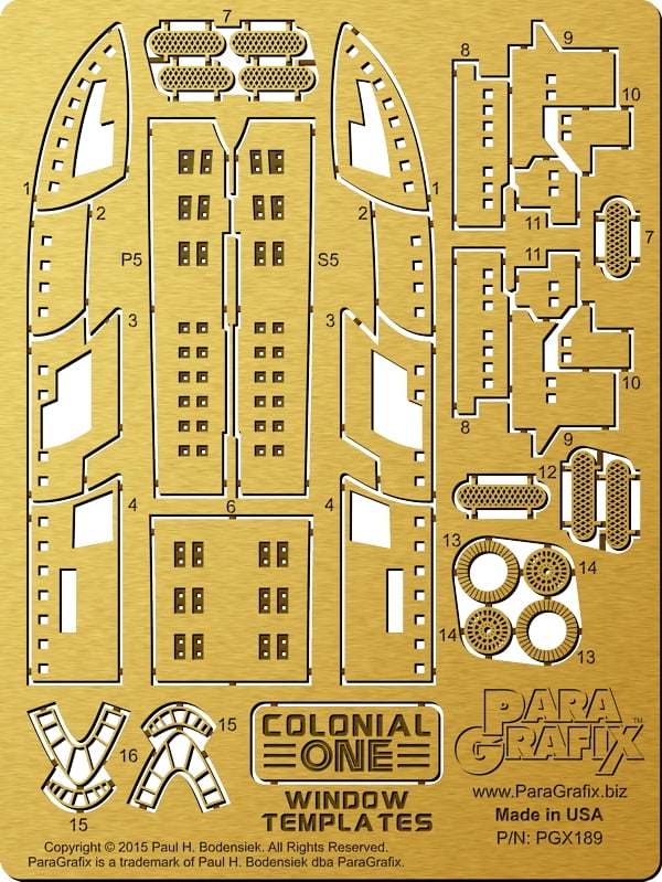 Battlestar Galactica - Colonial One Window Templates - PGX189 ...