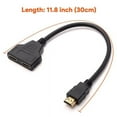 HEXINGMC HDMI Cable Adapter Male to Dual Female 1 in 2 Out HDMI ...
