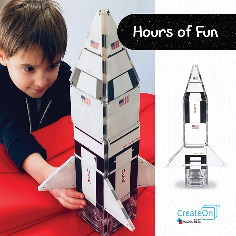 Magna-Tiles Galaxy Rocket Structure Set By Award Winning