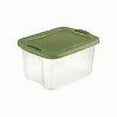 40 Qt Plastic Storage Box Tote Bpa-Freeplastic Portable Bin Container ...
